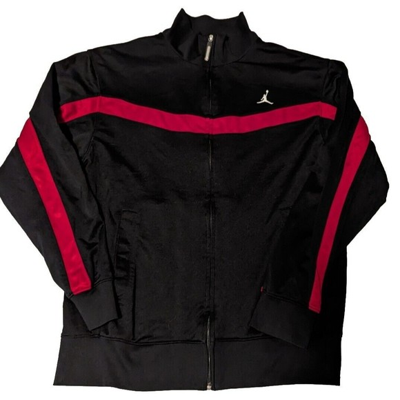 Nike | Sweaters | Jacket Nike Air Jordan Jumpman Drifit Black Red ...